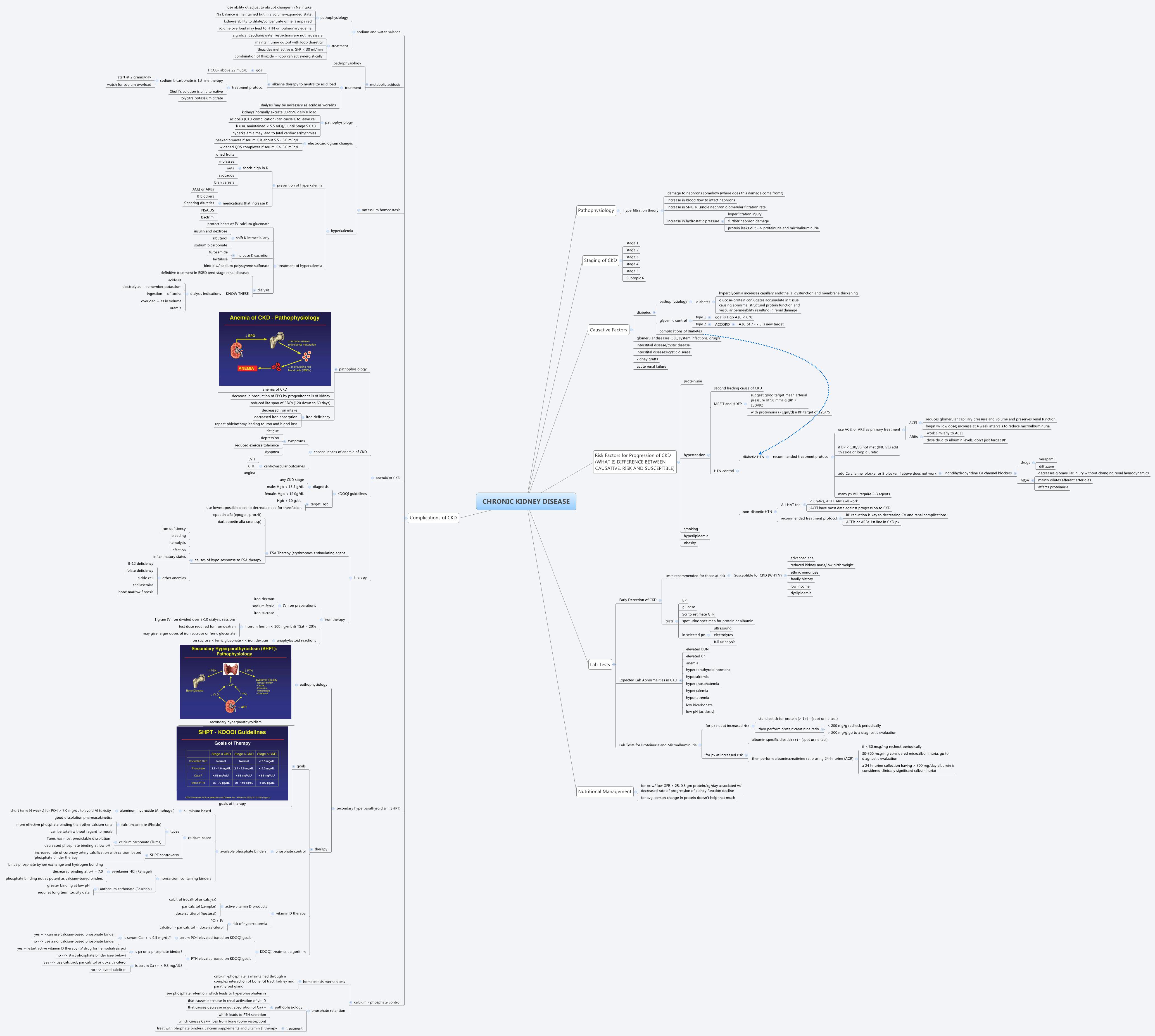 Chronic Kidney Disease Concept Map - Map